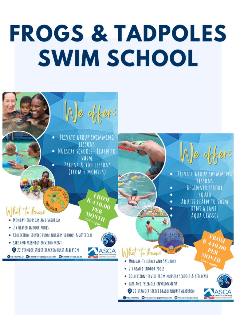 Frogs & Tadpoles Swim School - Details on Swimming Lessons, Fees, and ...