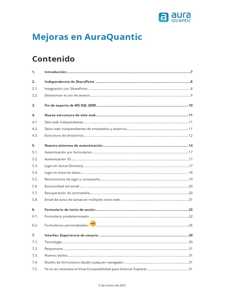 Mejoras en AuraQuantic | Descargar gratis PDF | Contraseña | Autenticación