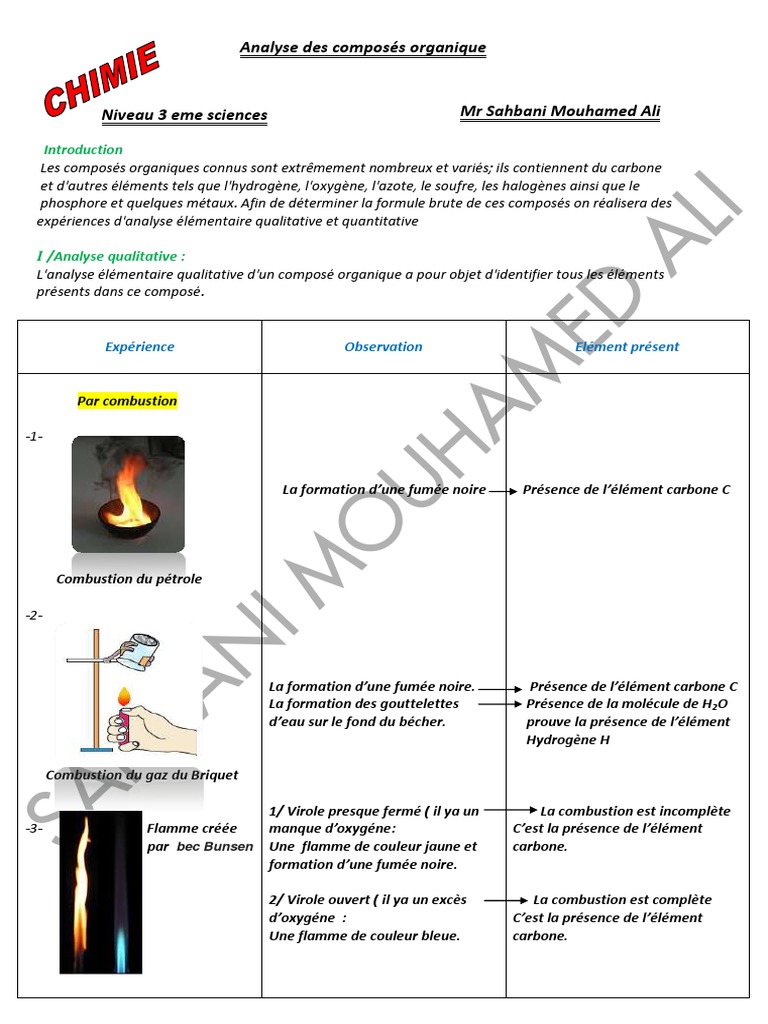 Cours Détermination de La FB Réparé | PDF | La combustion | Carbone