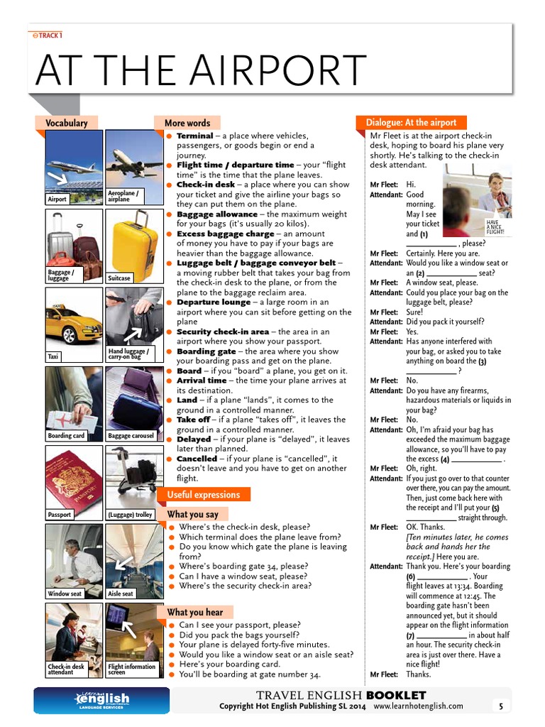 Airport - Travel English | PDF | Baggage | Airport