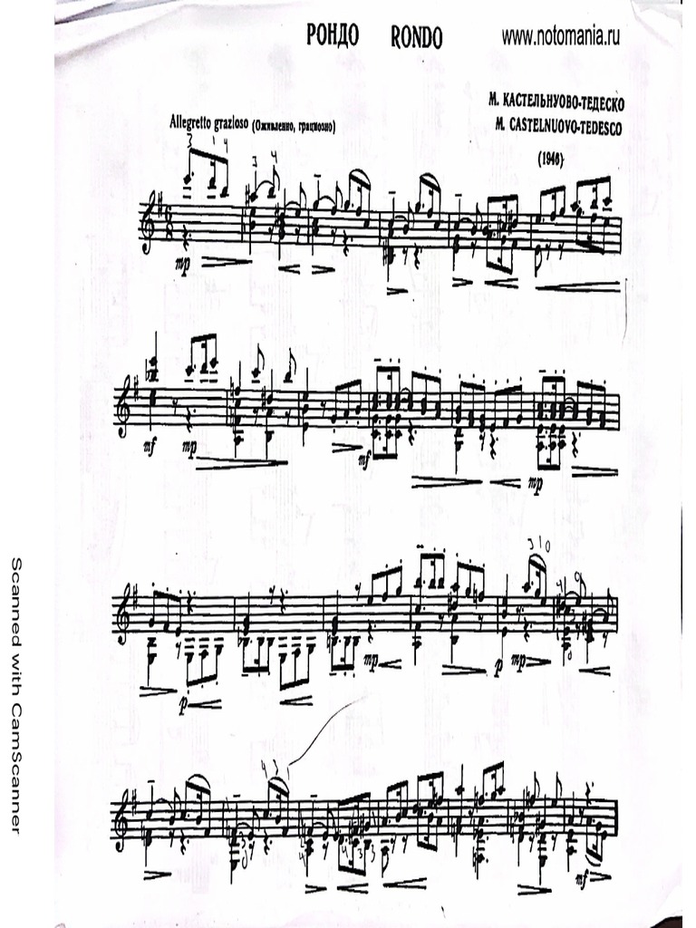 Tedesco - Rondo | PDF