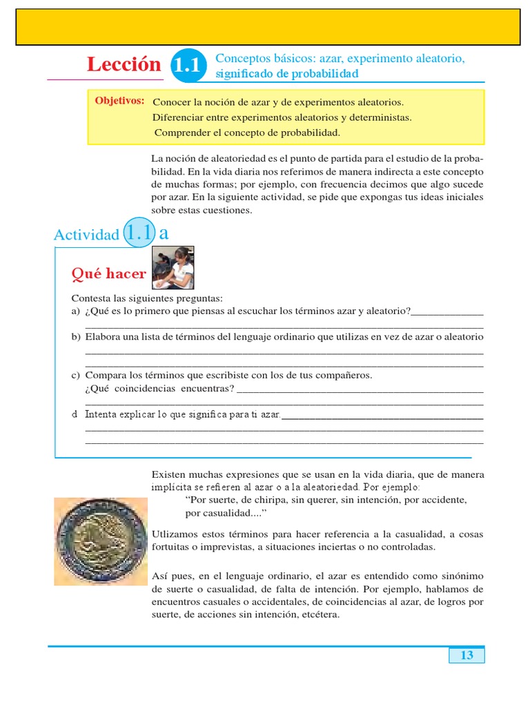 Material Semana 1 Probabilidad Conceptos Basicos | PDF | Aleatoriedad | Probabilidad