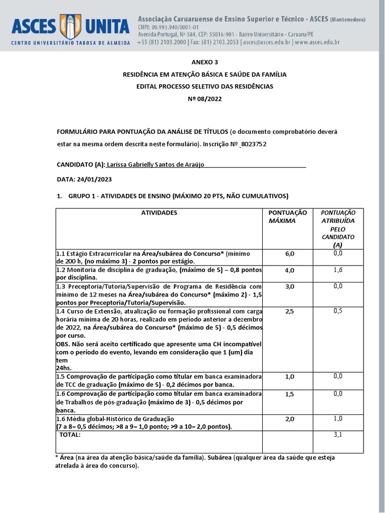 ANEXO-3-BAREMA-ATENCAO-BASICA-ATUALIZADO-251022 Esse | PDF
