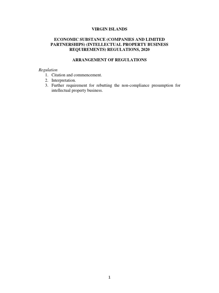 SI No 14 of 2020 Economic Substance Companies and Limited Partnerships ... SI No 14 of 2020 Economic Substance Companies and Limited Partnerships ...