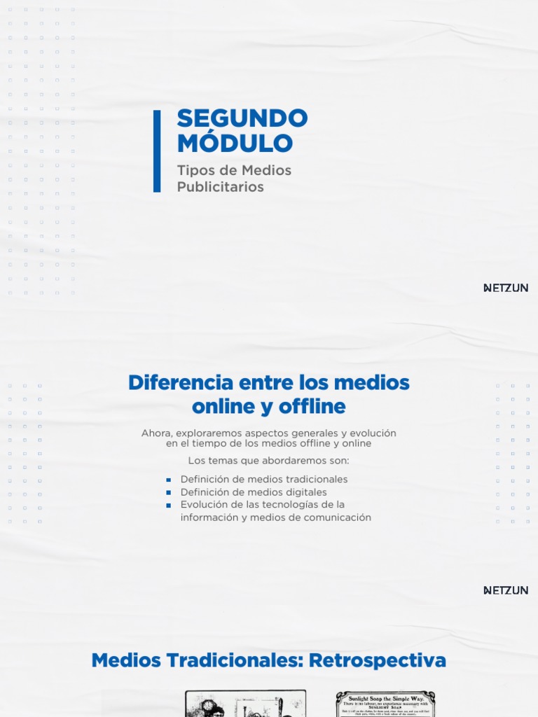 Tipos de Medios Publicitarios: Online y Offline | PDF | Publicidad ...