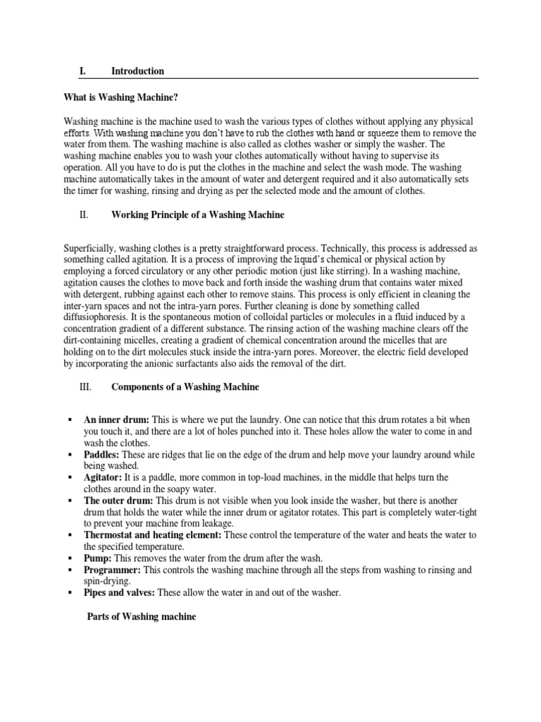 Washing Machine Revised | PDF | Washing Machine | Applied And ...