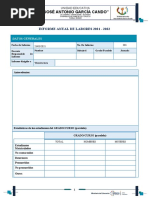 Informe Anual de Labores Del Docente Tutor | PDF | Aprendizaje