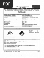 Hoja de Seguridad - Desengrasante Rojo Chemsol | PDF