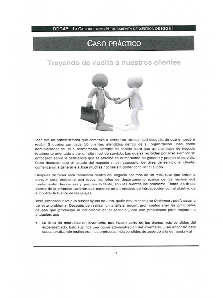 DD048 - La Calidad Como Herramienta de Gestión de RRHH | PDF