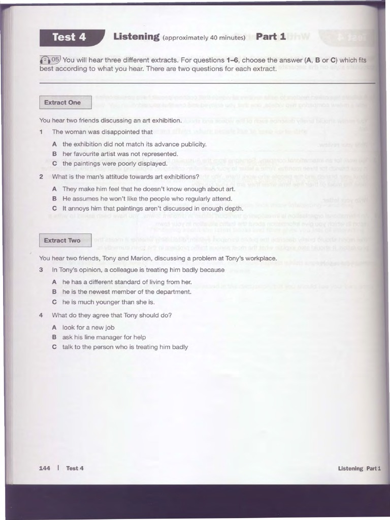 Adv Trainer T4 Listening Mock | PDF | Behavioural Sciences ...