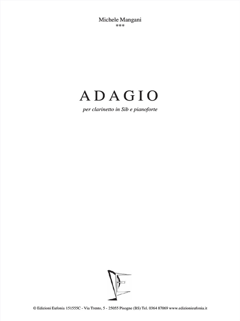 Mangani - Adagio 2 | PDF