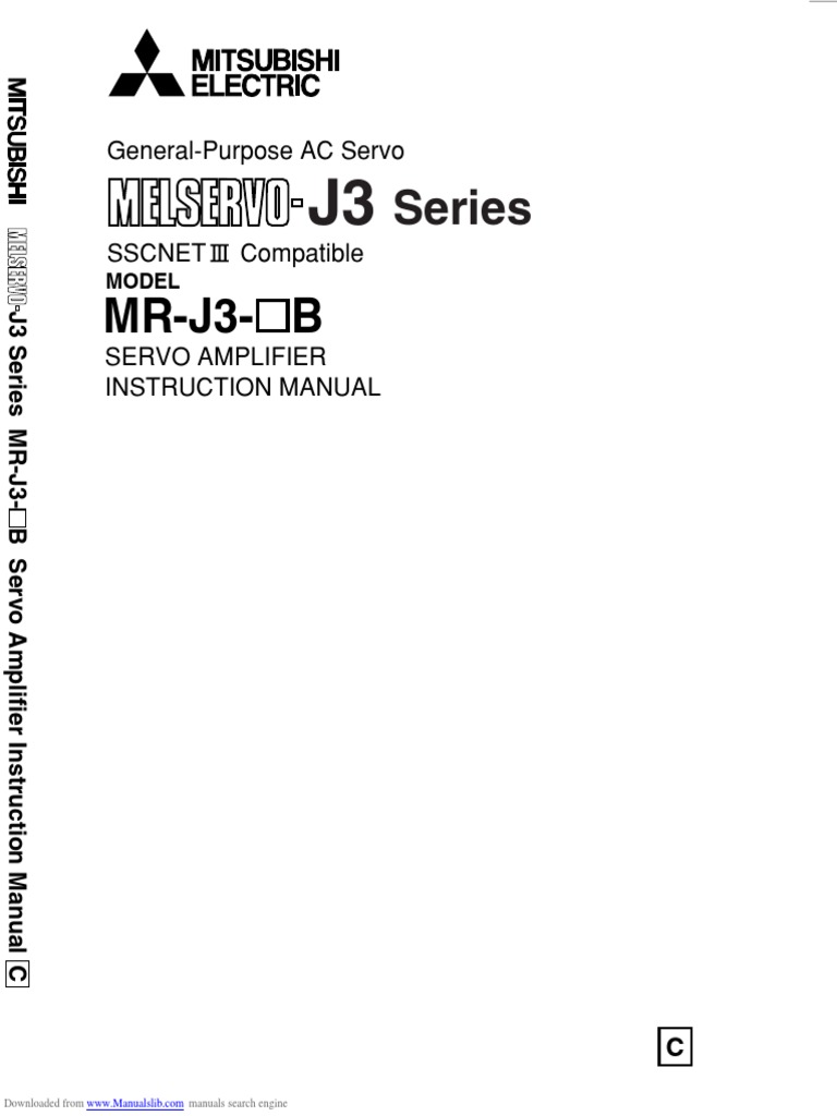 Melservoj3 Series Mrj3b | PDF | Electric Motor | Electromagnetic ...