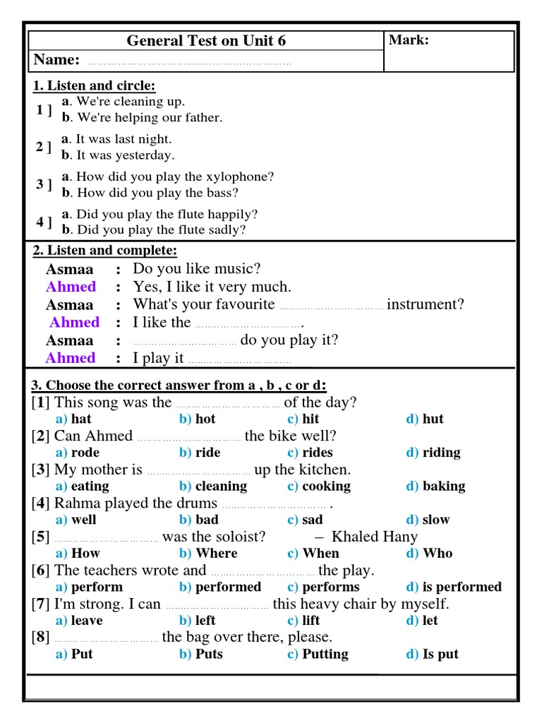 6th Unit 6 | PDF | Musical Instruments | Music Technology