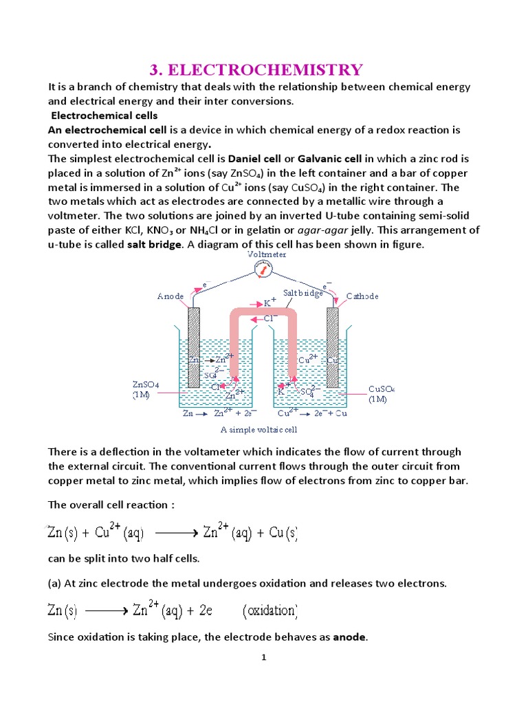 3 Electro | PDF | Electrochemistry | Anode