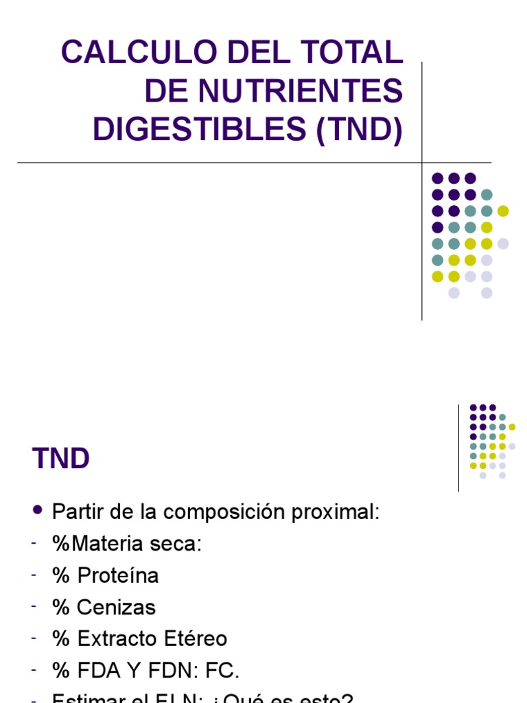 TEMA 5. Estimación de TND | PDF