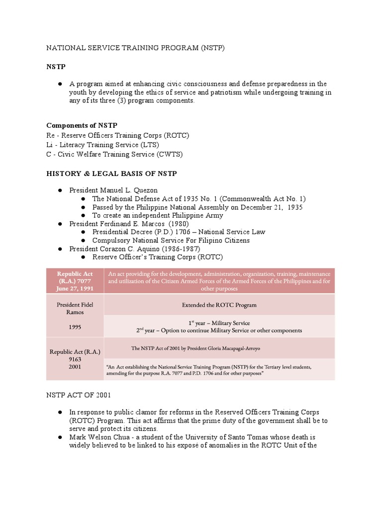 NSTP Midterm Lesson 12 | PDF | Citizenship | Government