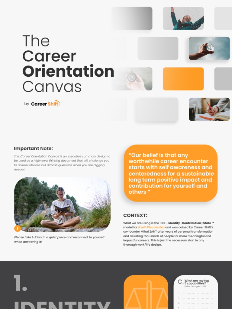 Career Orientation Canvas CareerShift | PDF | Cognition | Cognitive Science