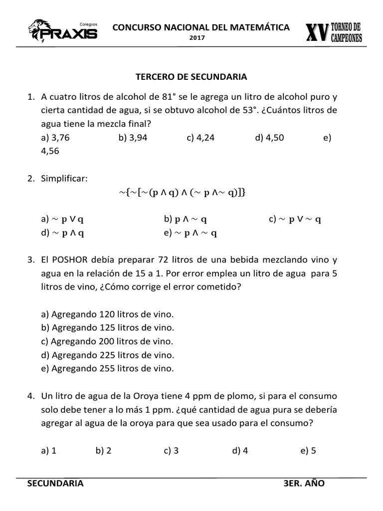 Matemática - 3° SEC - 4 | PDF