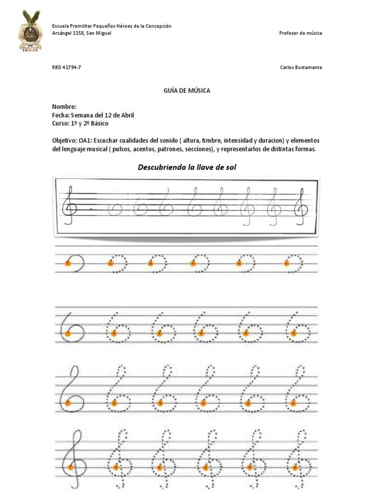 Guia Llave de Sol | PDF