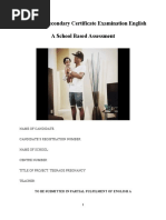 CSEC English SBA - Written Report | PDF | Cognition | Human Communication