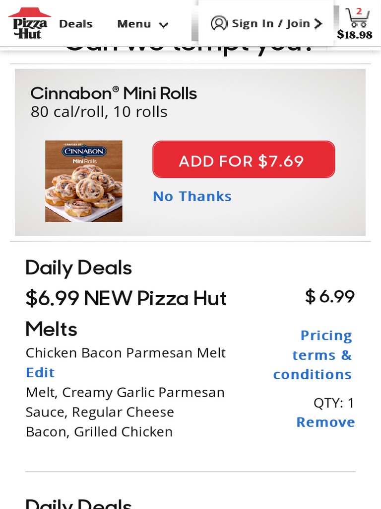 Pizza Hut Pizza Delivery Pizza Carryout Coupons Wings & More | PDF
