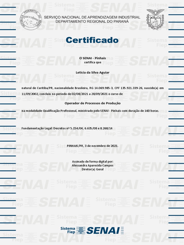 Certificado Padrão 36901 | PDF | Ciências Físicas