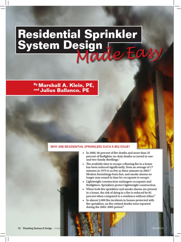 Klein-Ballanco Residential Sprinkler Design Made Easy - Plumbing ...