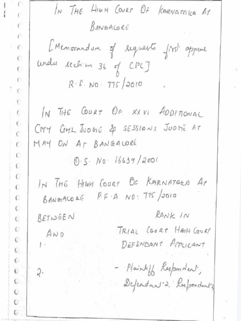 Civil Appeal RFA | PDF