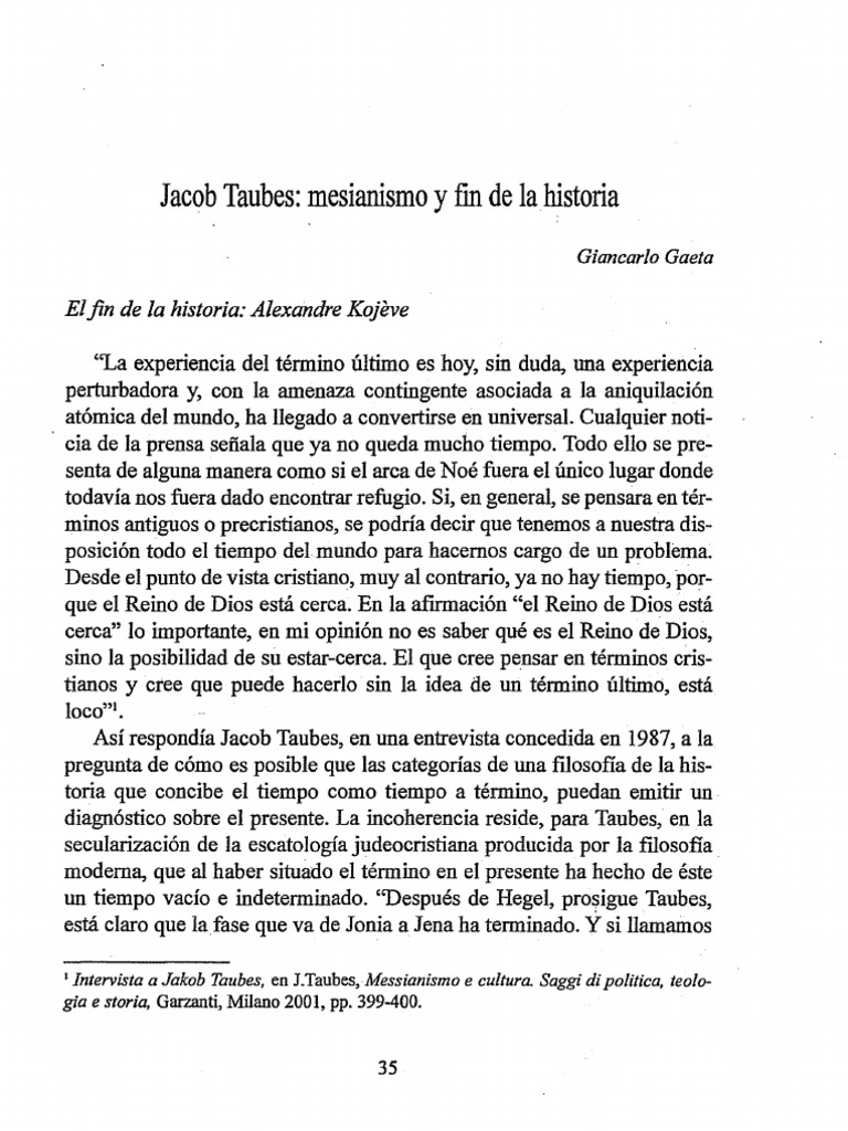 Jacob Taubes: Mesianismo de Lahistoria: Elfin de La Historia: Alexandre ...