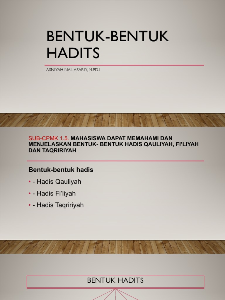 Bentuk-Bentuk Hadis dalam Islam | PDF | Pengembangan Diri | Agama ...