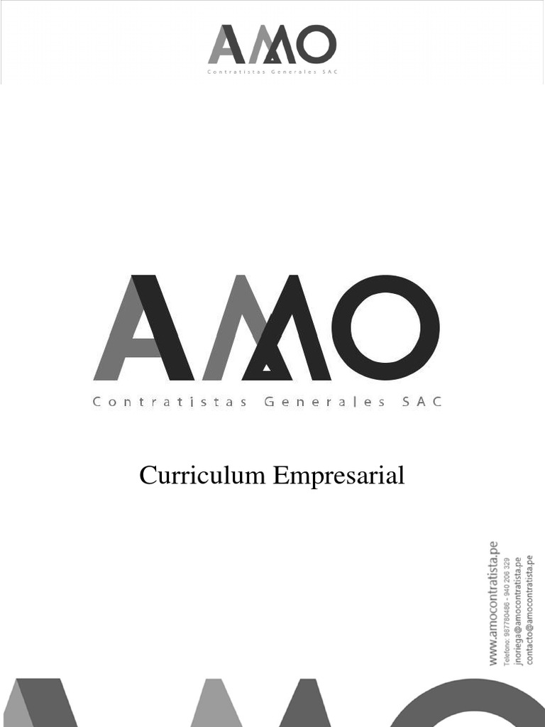 Curriculum Empresarial AMO 2022 | PDF | Ingeniería | Economias