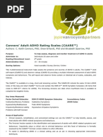 CAARS - Observer Report Short Version | PDF