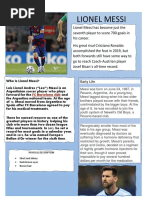 Lionel Messi: Biography and Career Highlights | PDF