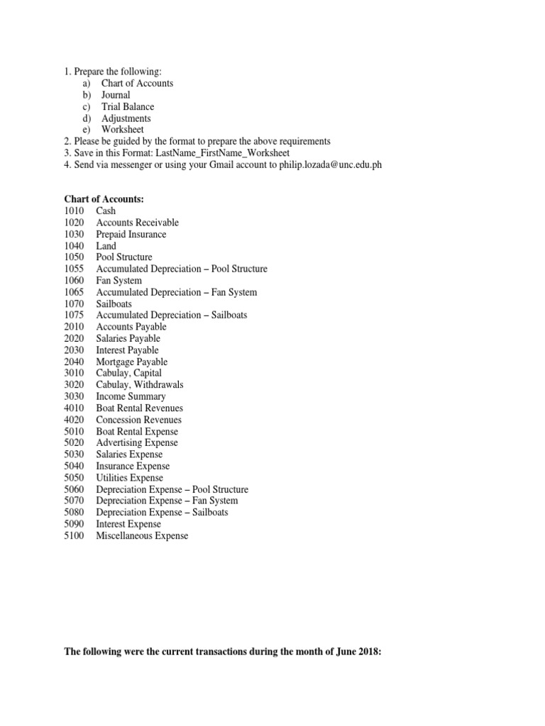 Ex. Worksheet | PDF | Expense | Depreciation