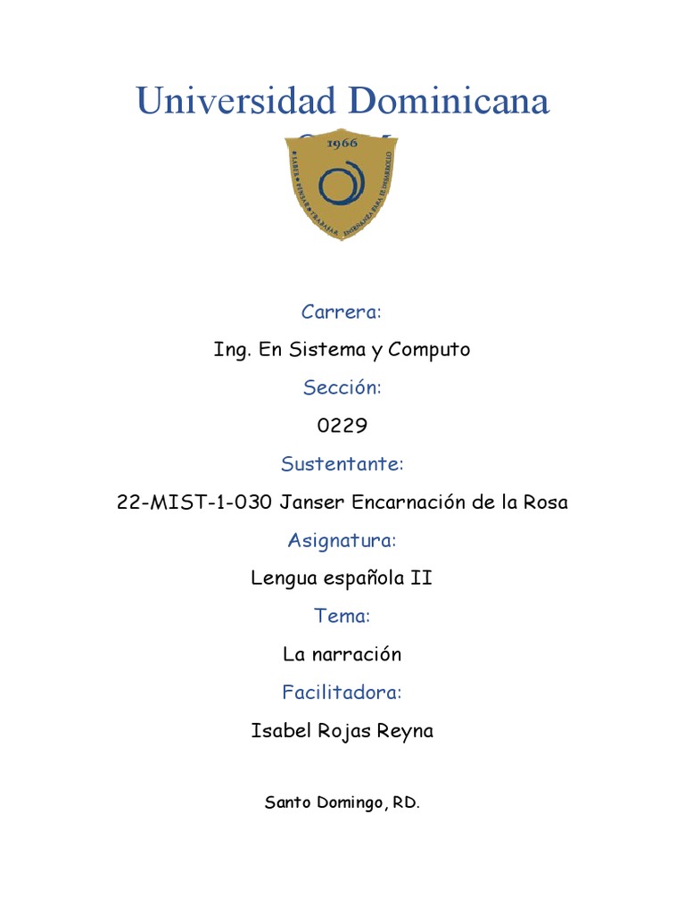 La Narracion Janser Encarnación | PDF | Narración