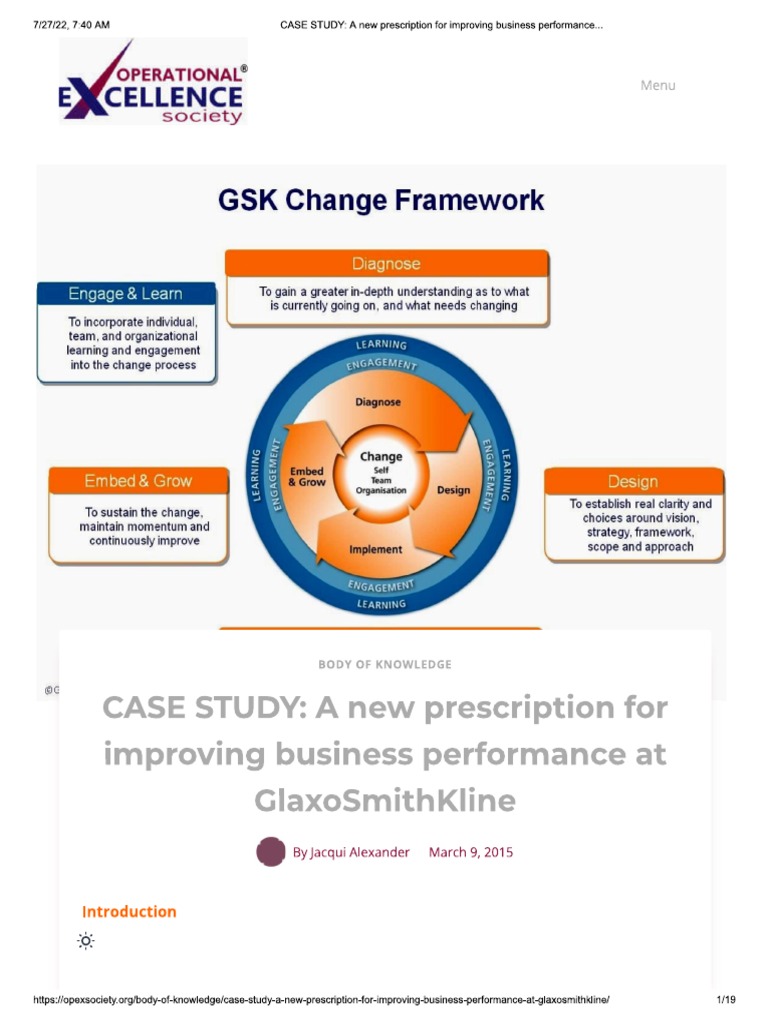 GSK Change Framework | PDF