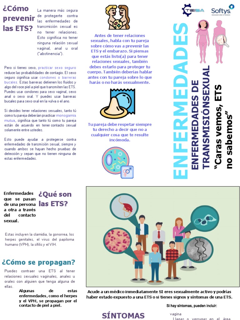 Triptico de Enfermedades de Transmision Sexual | PDF | Infección transmitida sexualmente ...