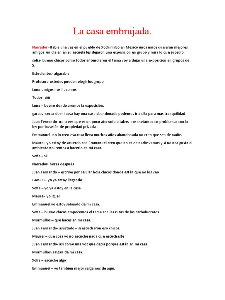 La Casa Embrujada | PDF