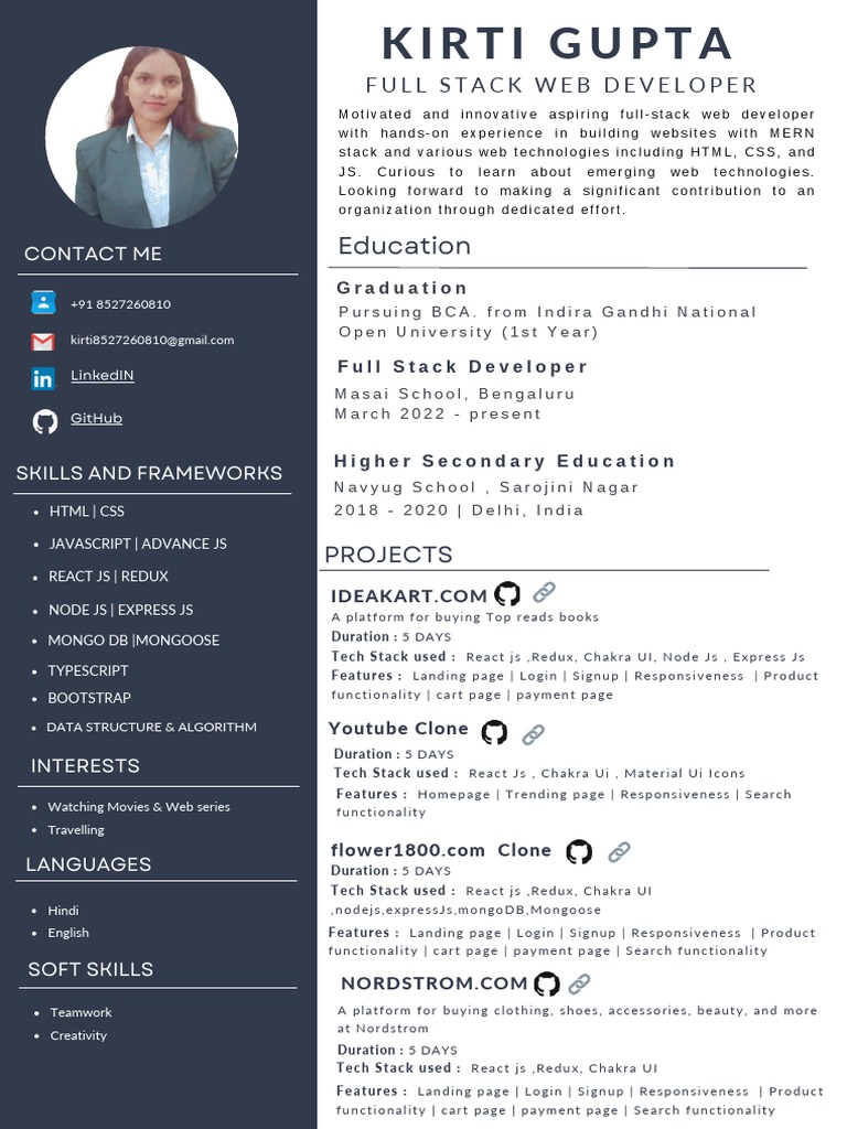Kirti Gupta Resume | PDF | Computing | Software Development