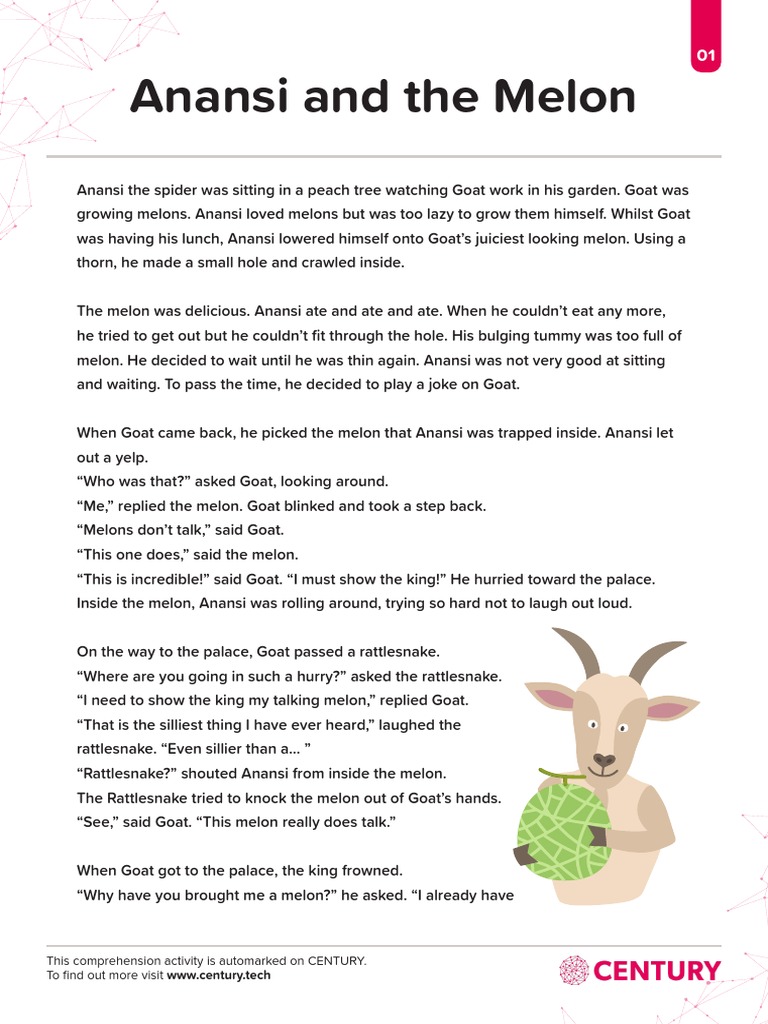 Anansi and the Talking Melon Story | PDF | Anansi