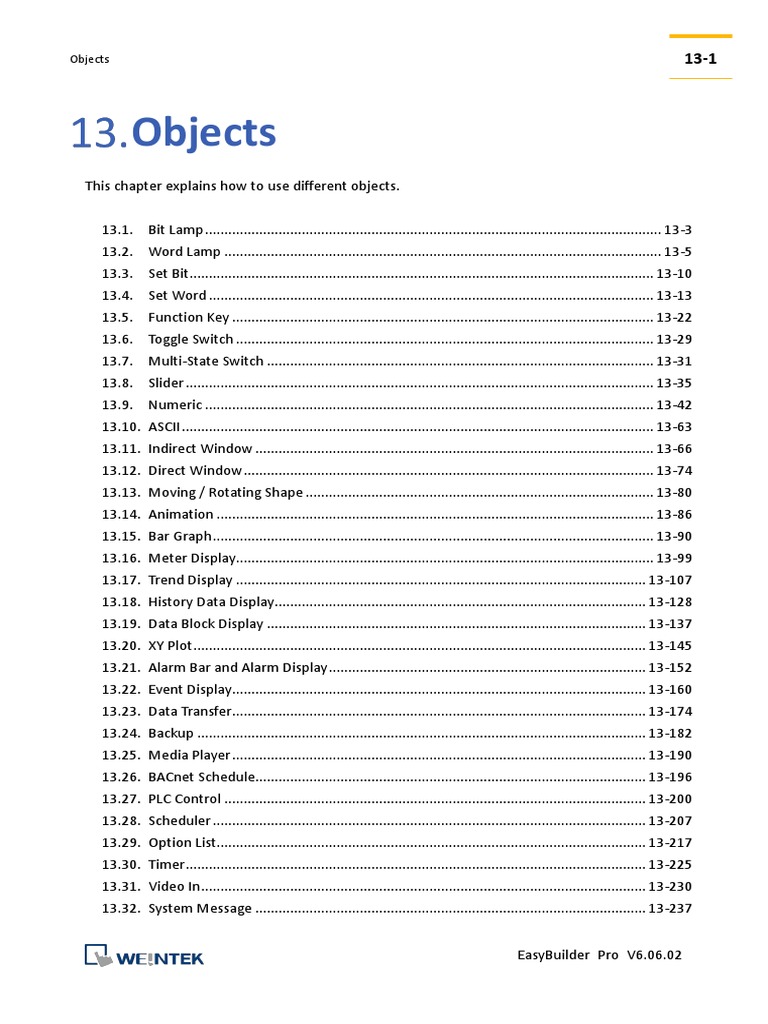 Referencia Objetos Weintek | PDF | Computer Keyboard | Button (Computing)
