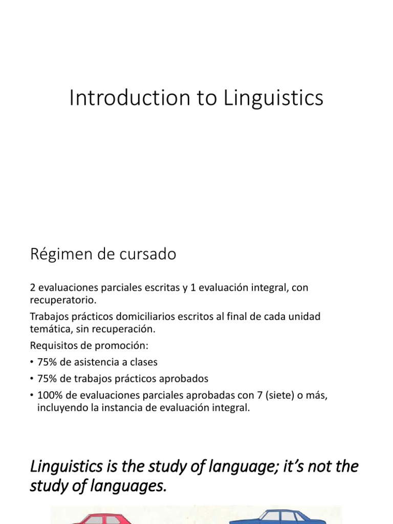 Introduction To Linguistics - Basic Concepts | PDF | Linguistics ...