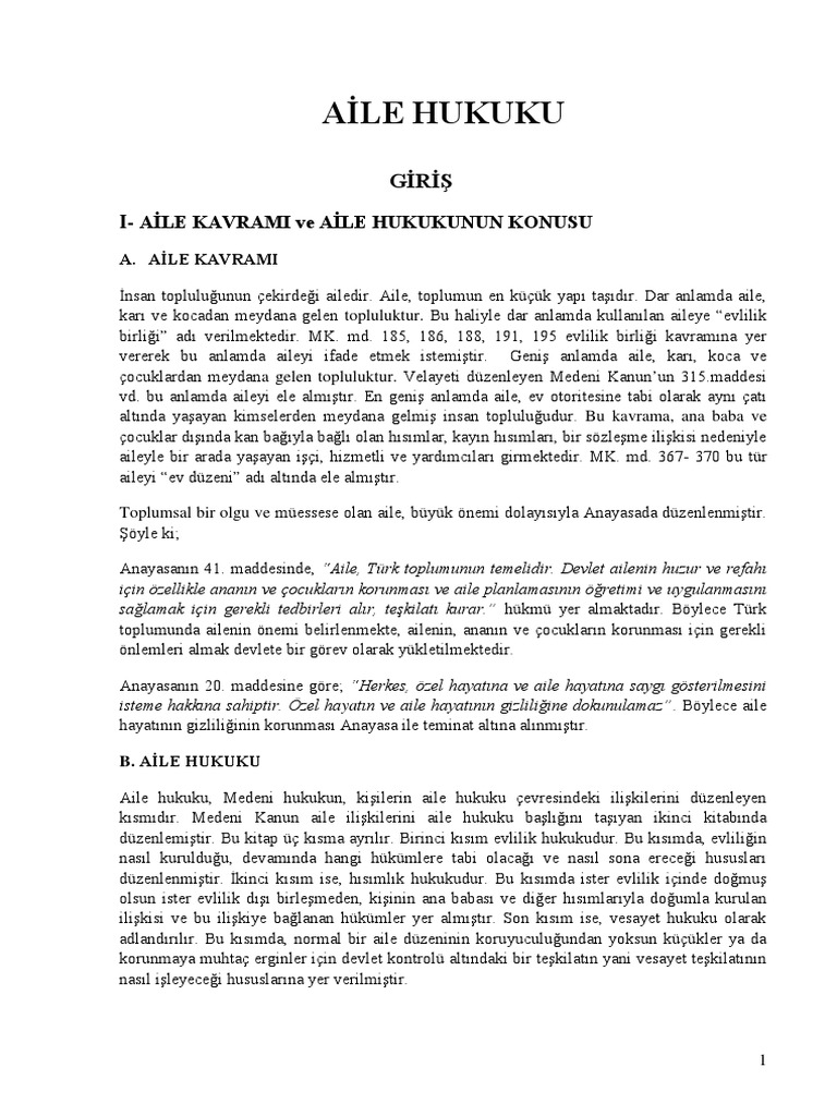 3 - Aile Hukuku | PDF