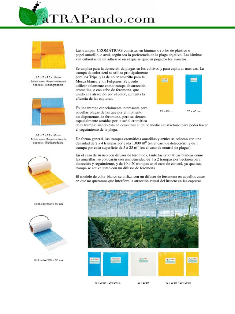 Trampas Cromáticas para Control de Insectos | PDF | Derecho