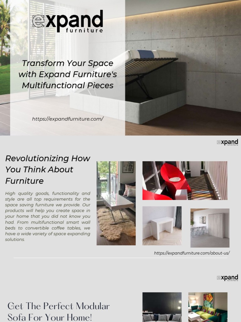Transform Your Space With Expand Furniture's Multifunctional Pieces ...