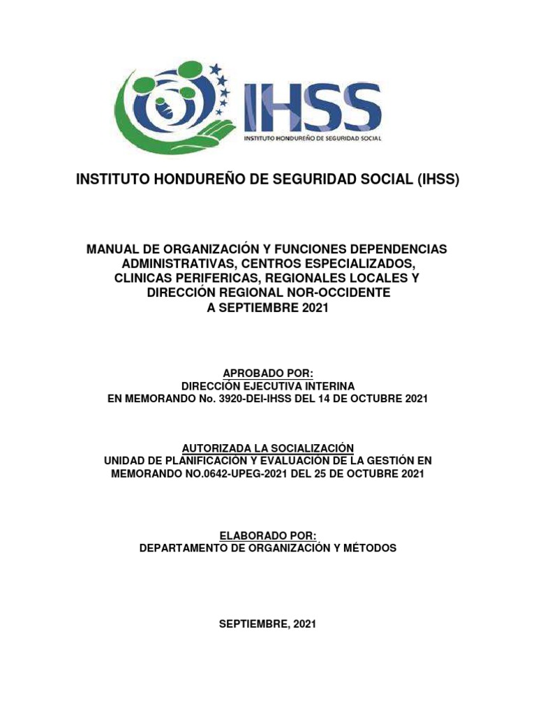 Instituto Hondureño de Seguridad Social (Ihss) | PDF | Medicina | Hospital