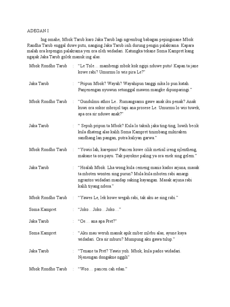 Naskah Drama Ips 2 | PDF