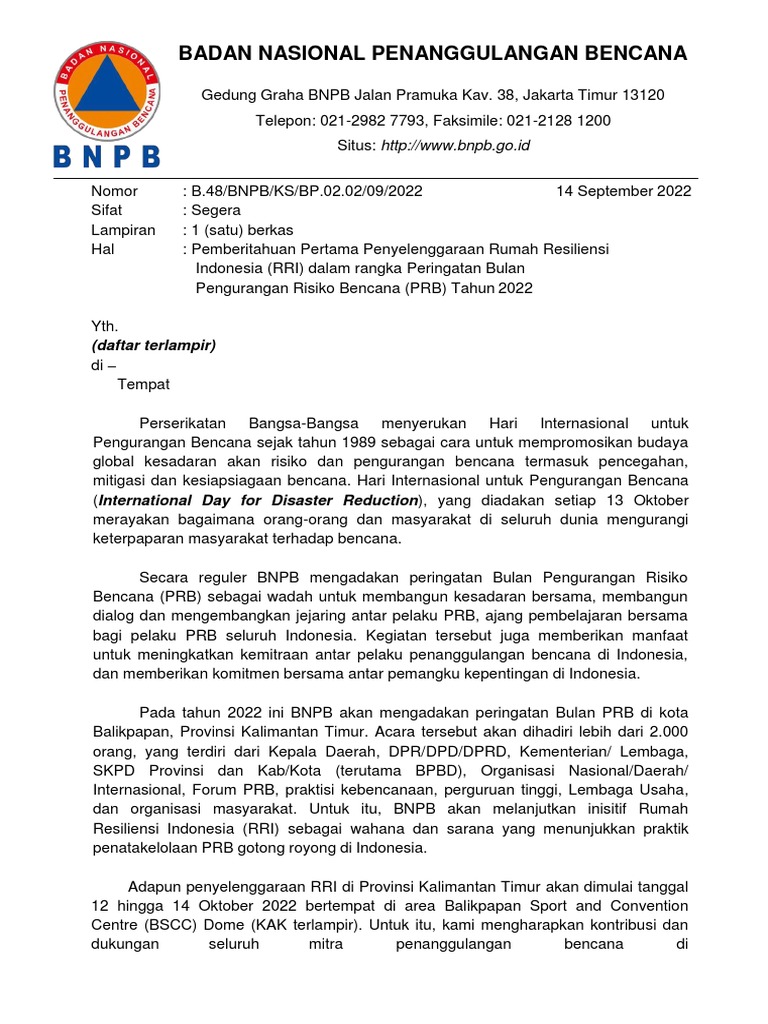 Peringatan Bulan PRB 2022 | PDF
