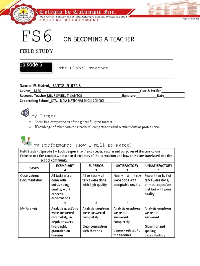 Episode 5 The Global Teacher | PDF | Learning | Teachers
