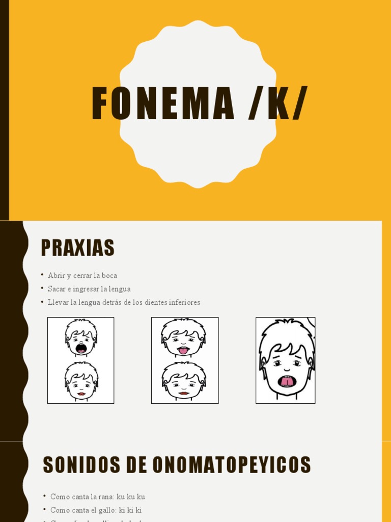 FONEMA K Punto y Modo | PDF